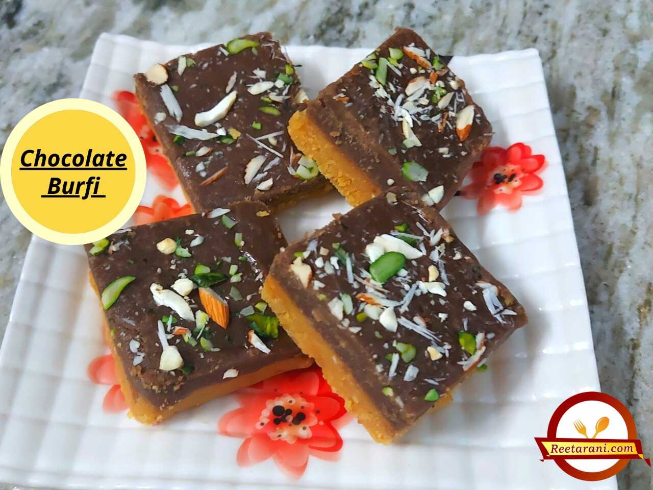 Two Layer Chocolate Burfi | मावा चॉकोलेट बर्फी | Burfi Recipe