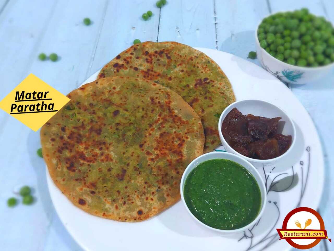 Stuffed Green Pea Paratha | Matar ka Paratha Recipe | मटर पराठा